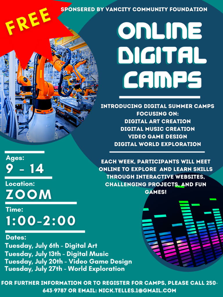 Online Digital Creation Camps | Neighbourhood Small Grants